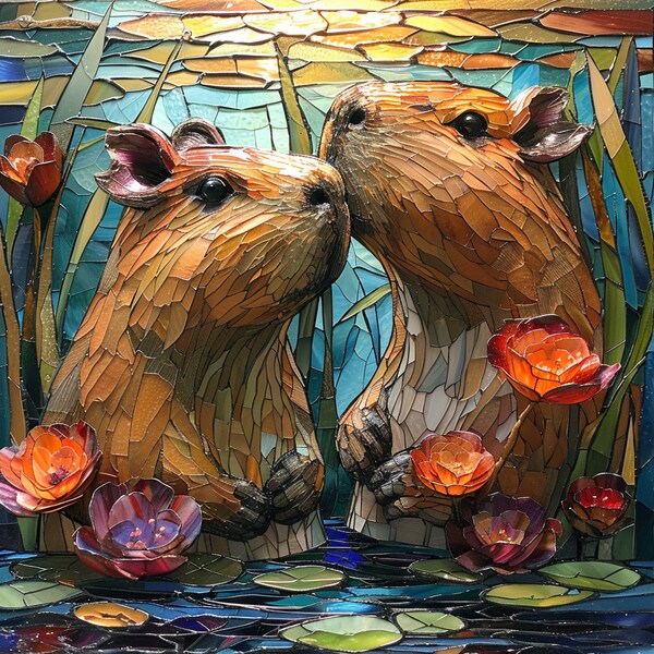 Capybara Mosaic - Etsy
