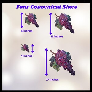 Grapes on the Vine Stained Glass Window Cling Beautiful Flower Window ...