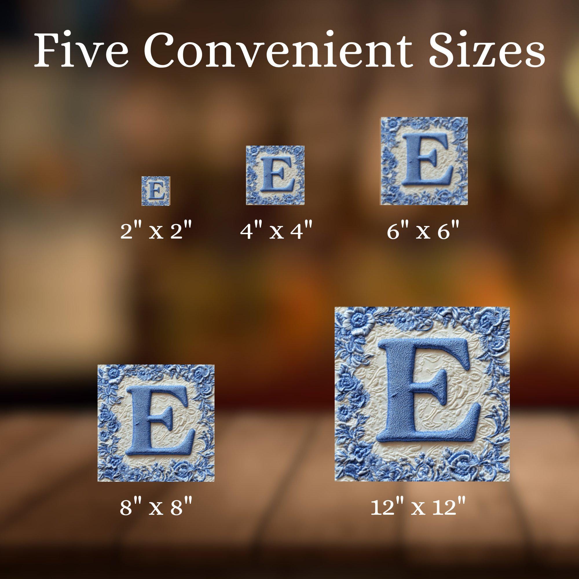 E Letter Monogram Ceramic Art Tile Grandmillennial Style Decor Home Art ...