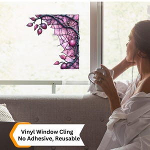 Pink Spiderweb Corner Window Cling Sticker Pink Halloween Decor ...