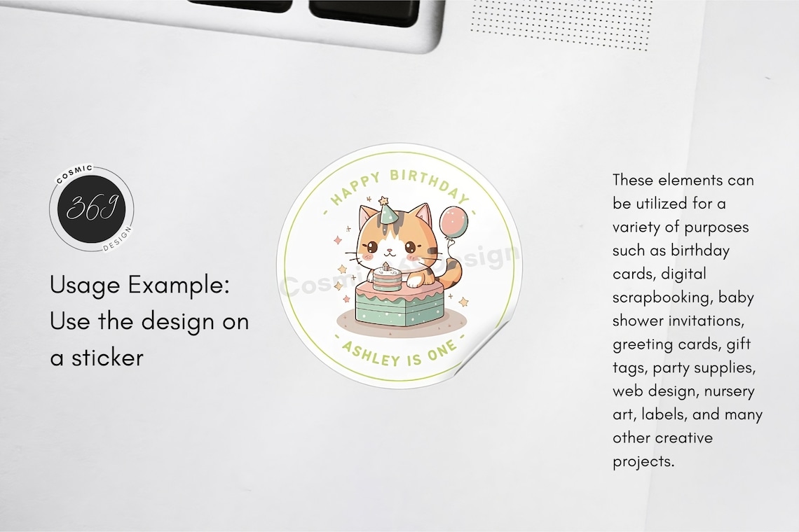 Birthday Cat Clipart Kawaii Birthday Cats Funny Party Clipart ...