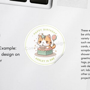 Birthday Cat Clipart Kawaii Birthday Cats Funny Party Clipart ...