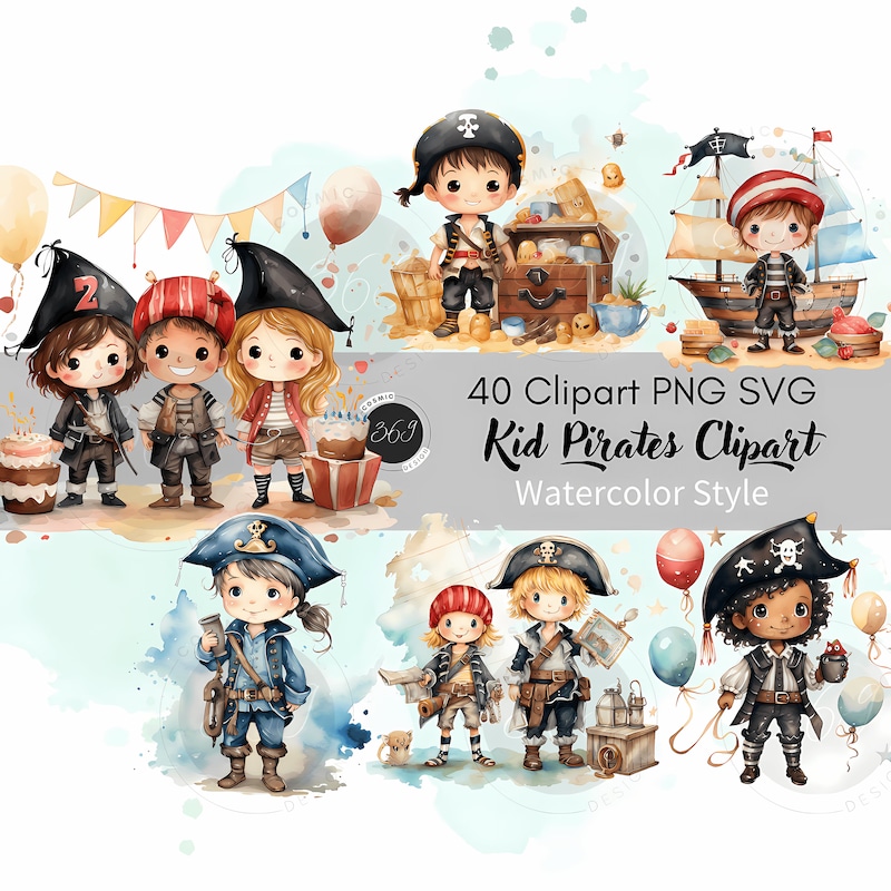 Pirate Clipart - Etsy
