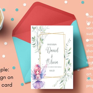 Cute Fairy Clipart, 20 Designs, Fairy PNG, Printable, Commercial Use ...