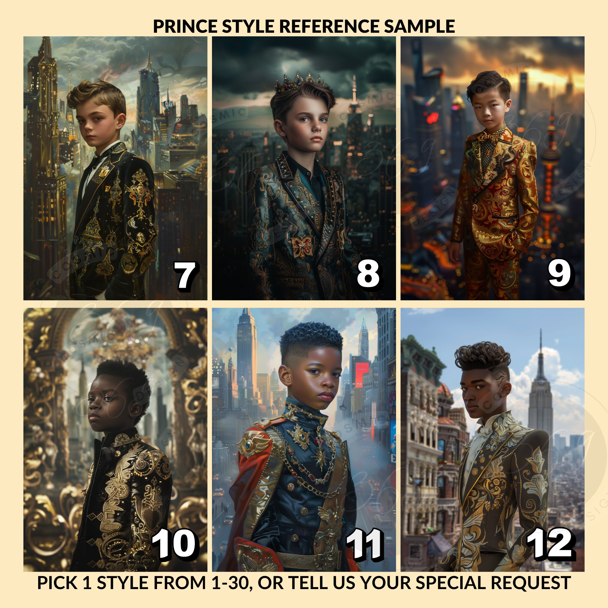 Custom Prince Portrait Personalized Prince Portrait From Photo, Royal ...