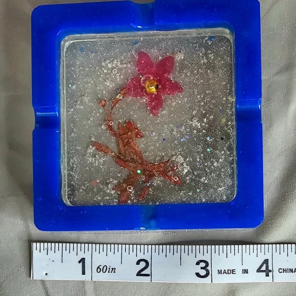 Resin 3 1/2 X 3 1/2 Ash Tray. You Will Love This Ashtray It is Durable ...