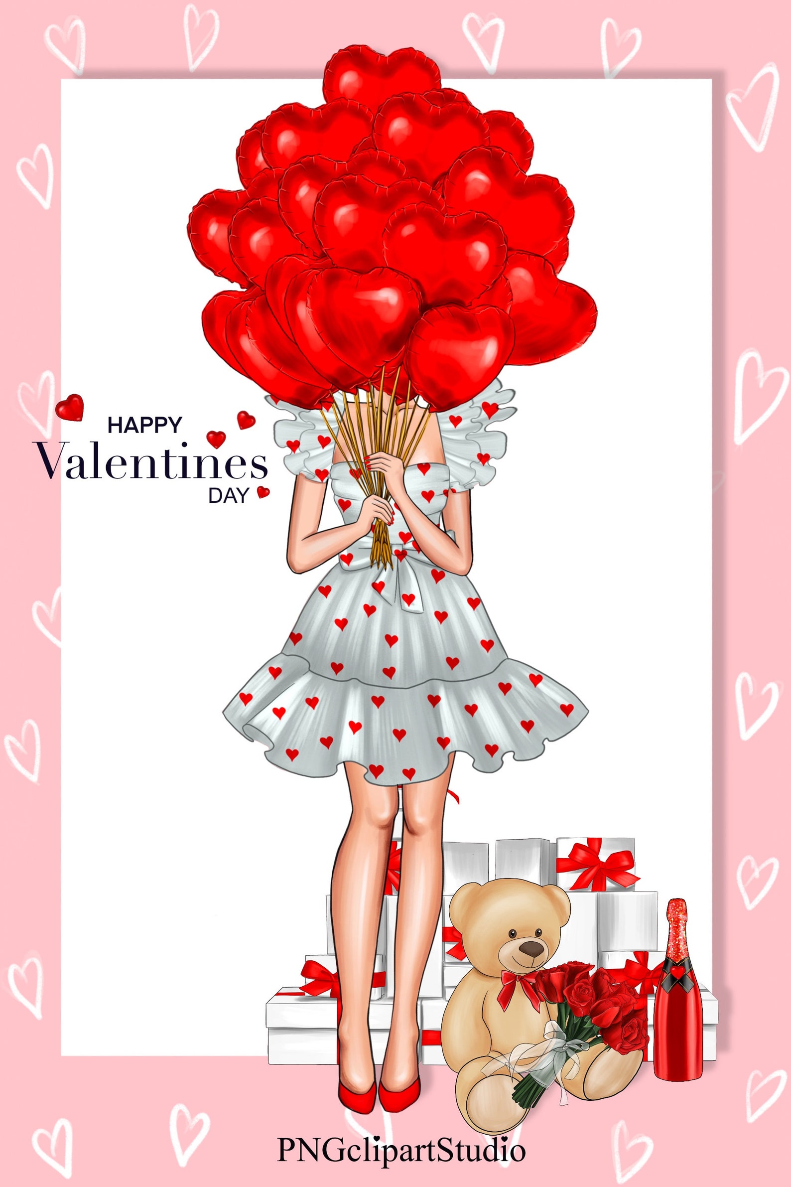 Valentines Day Clipart, Fashion Illustration, Love Couple Clip Art ...