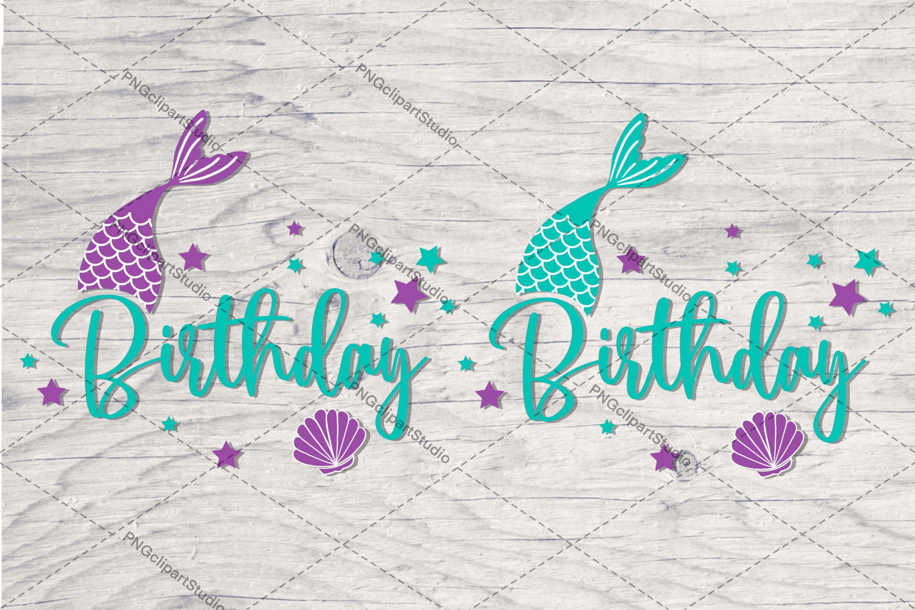 Birthday Mermaid SVG Pack, Number 0-9 - Etsy