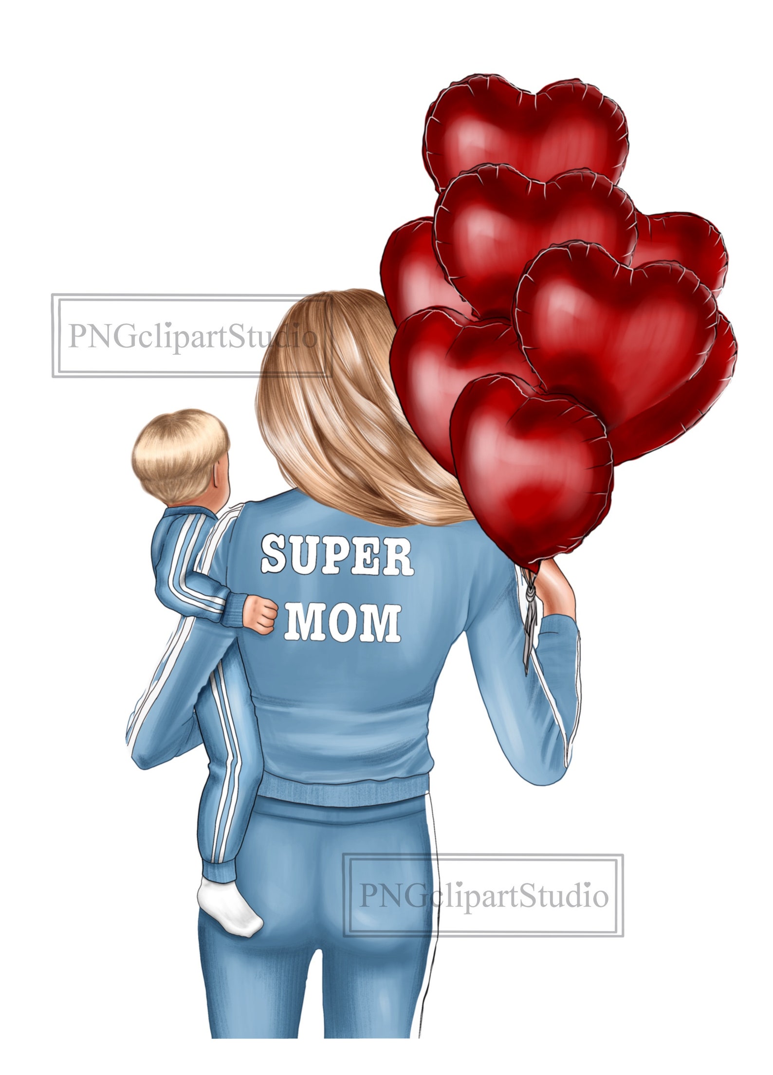 Family Clipart Children Clipart Mother Clipart Boy Clipart - Etsy