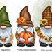 Fall Autumn Gnomes, Gnome Clipart Png - Etsy