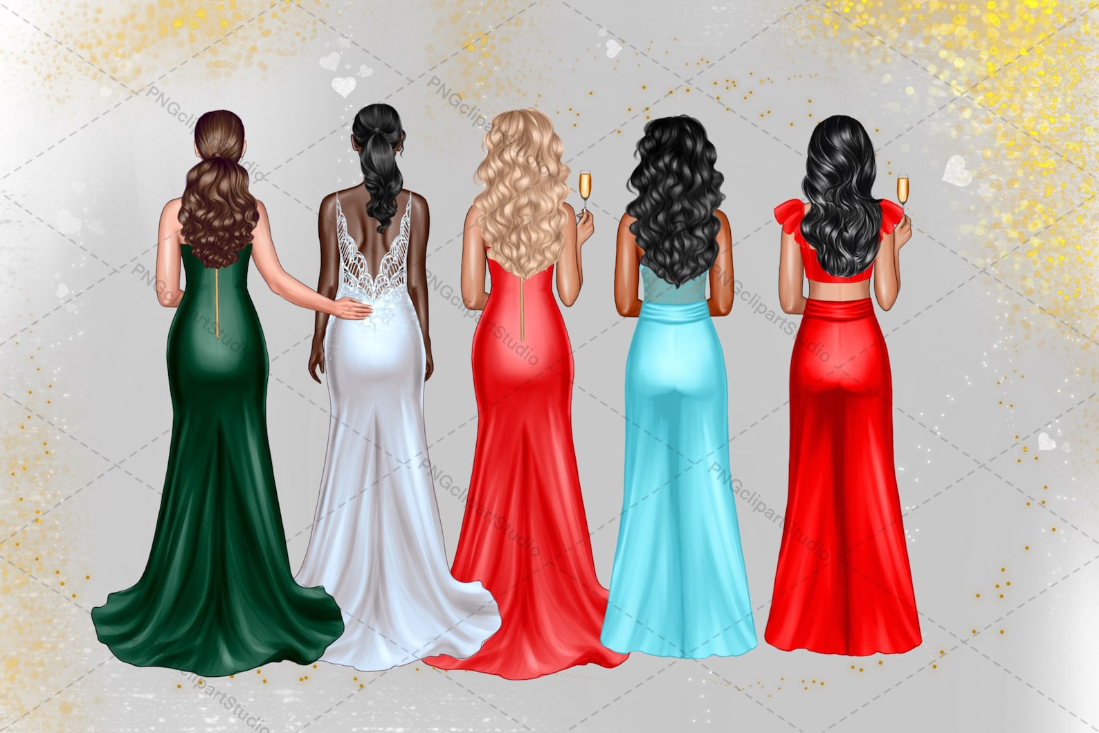 DIY Girl Clipart, Classy Lady Clipart, African American Clipart ...