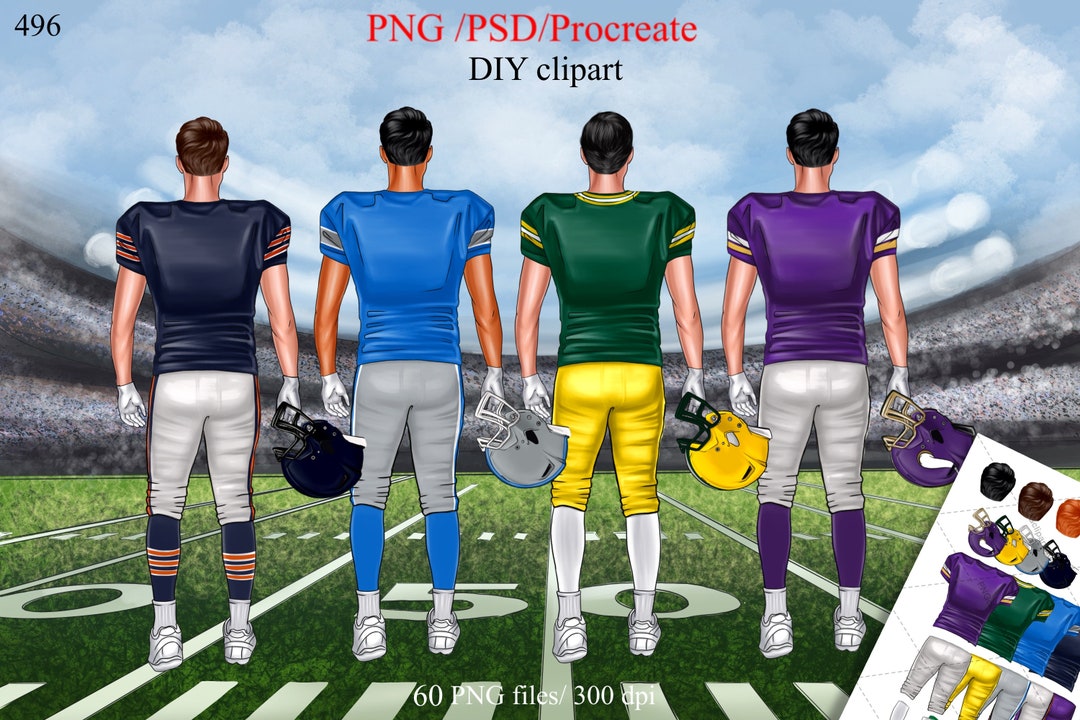 Football Soccer Player Creator, Build a Footballer, DIY Clipart ...