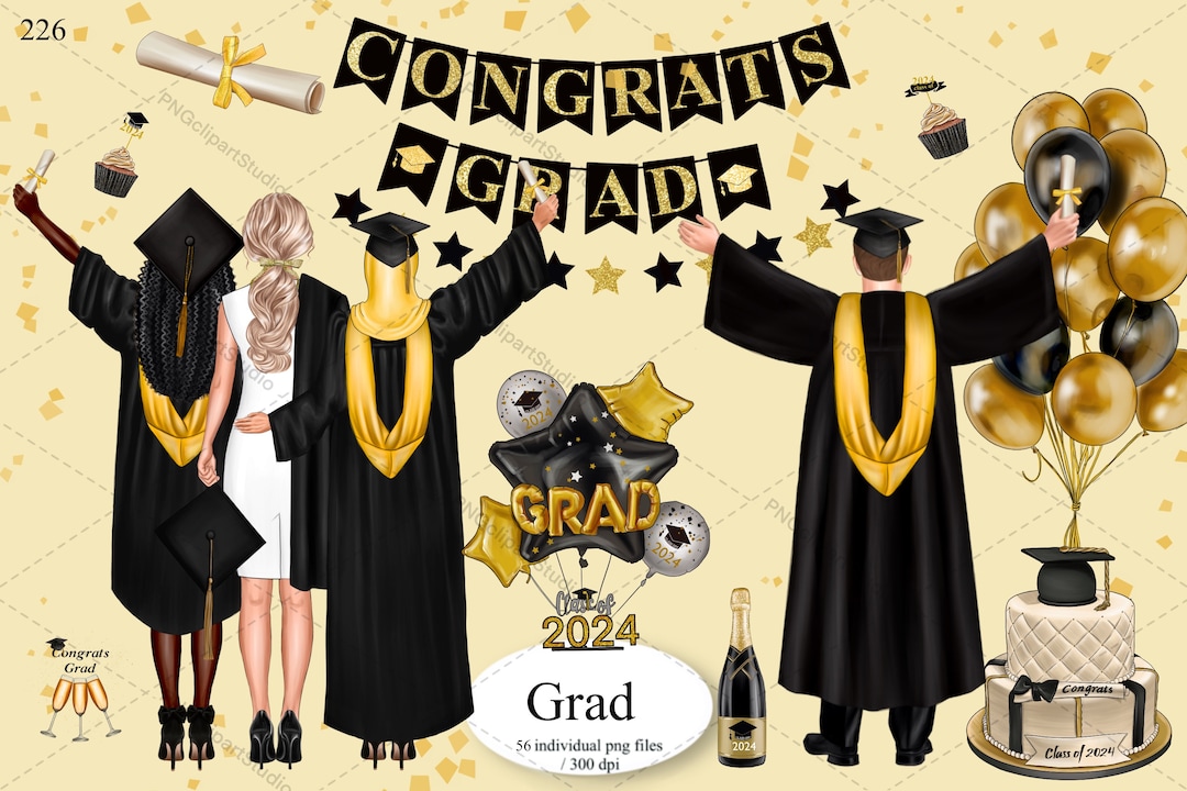 Graduation Clipart, Graduation Students, Graduate Planner Stickers ...