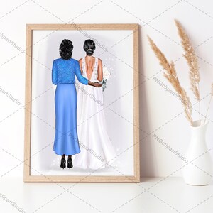 Wedding Clipart, Mom and Bride Clipart, Custom Clipart, Instant Digital ...