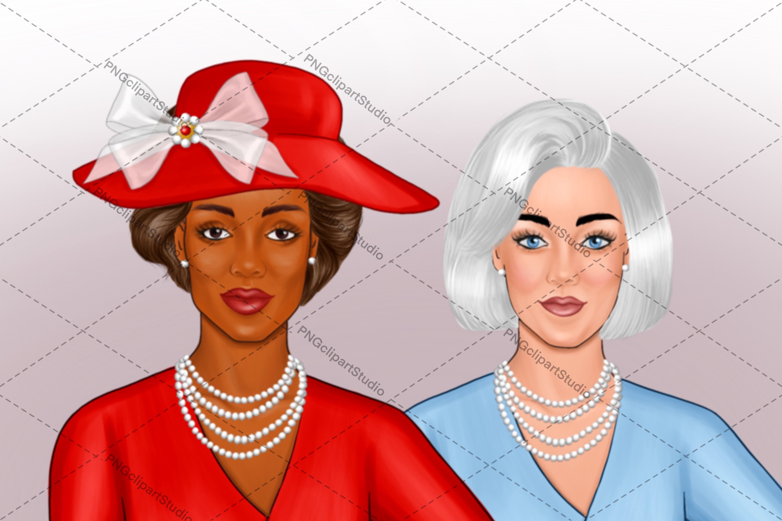 Fashion Lady Clipart, Mature Woman Clipart, Mature Lady Clipart ...