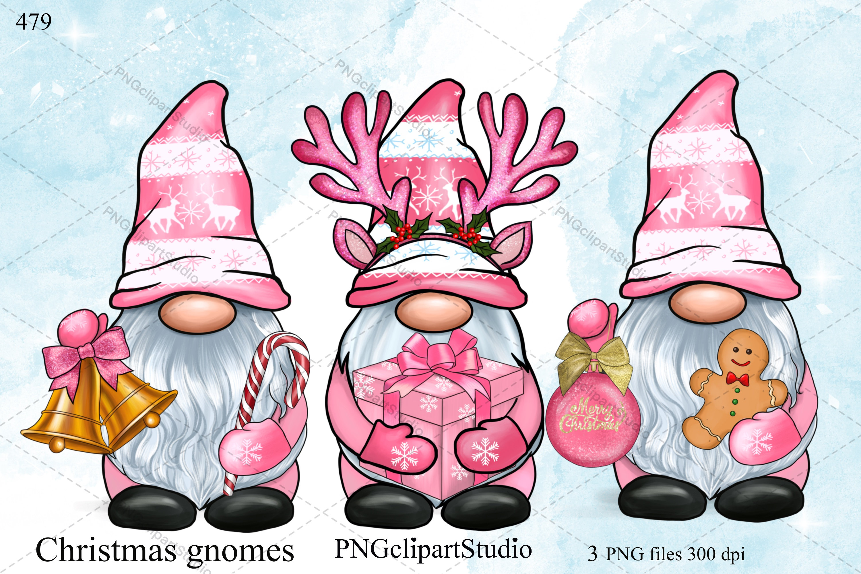 Pink Christmas Gnomes Png Sublimation Design Christmas Gnomes - Etsy