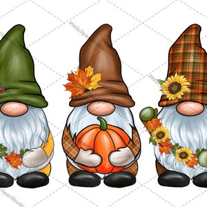 Fall Autumn Gnomes, Gnome Clipart Png - Etsy