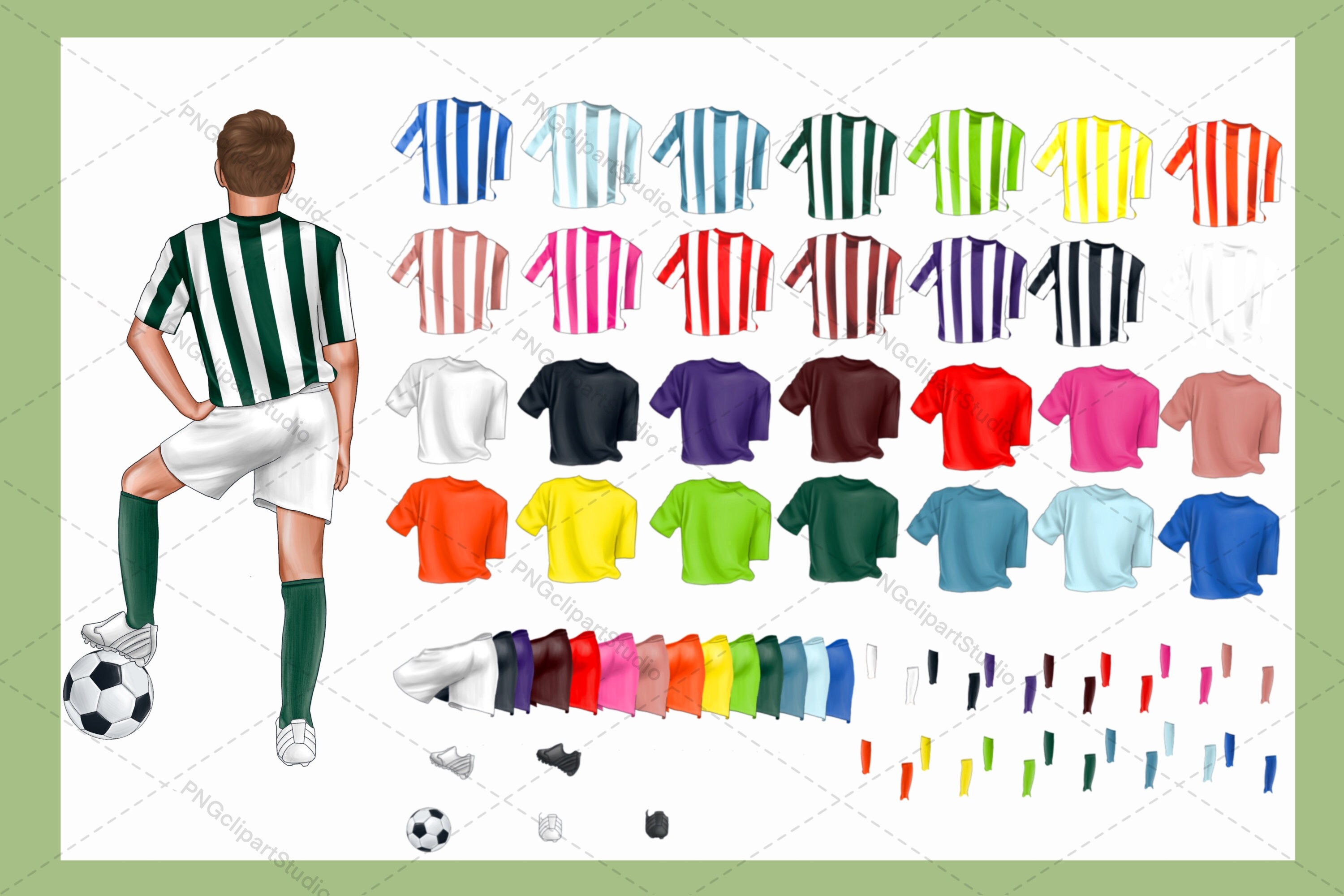 Soccer Clipart, Football Clip Art, DIY Clipart - Etsy
