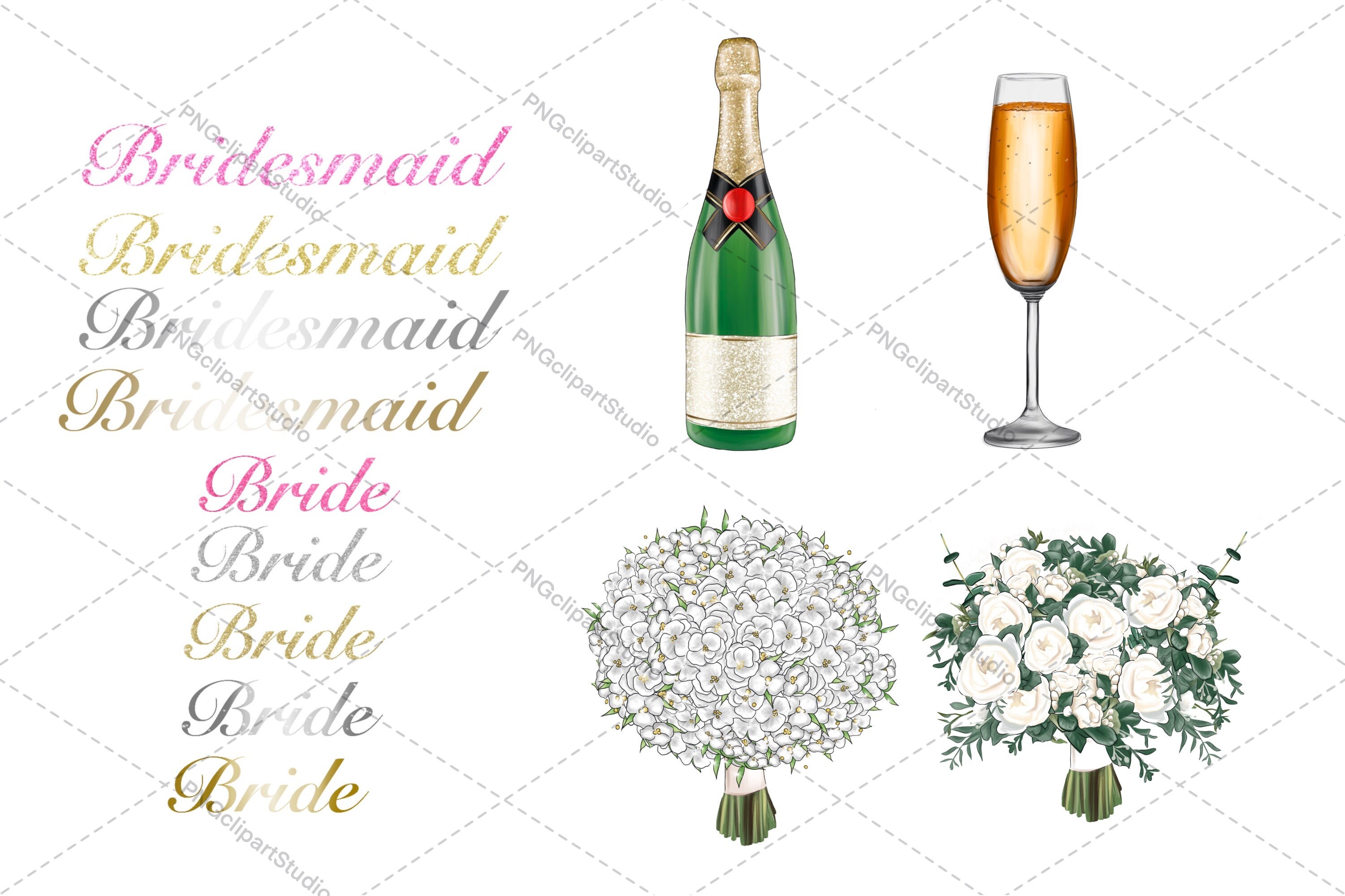 Bridesmaid Robe Clipart, Bridesmaid Drawing,best Friend Clipart ...