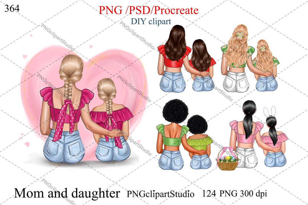 Family Clipart, Children Clipart, Mother Clipart, Girl Clipart ...