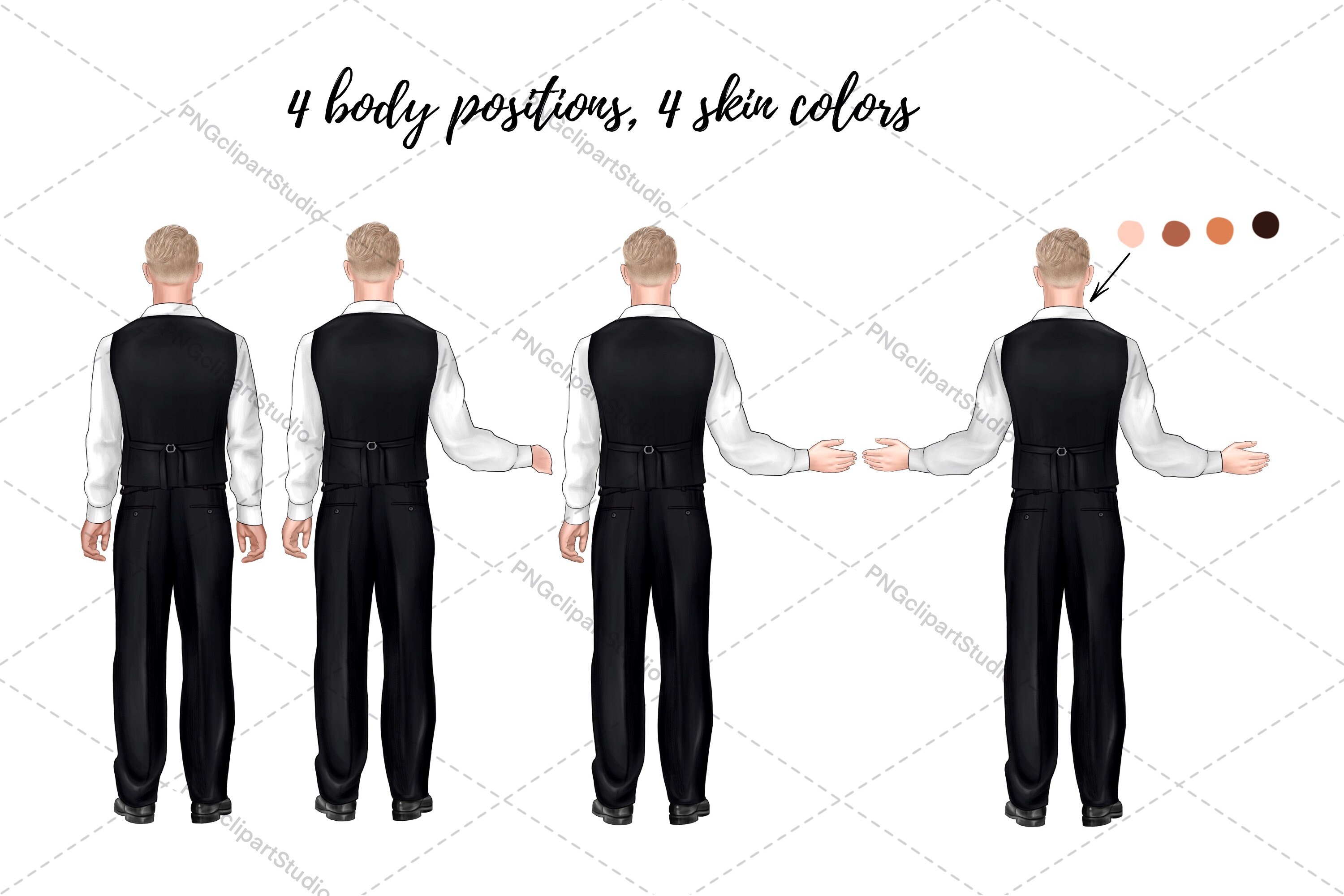 Man Customizable Clipart, Custom Male Portrait, DIY Clipart - Etsy