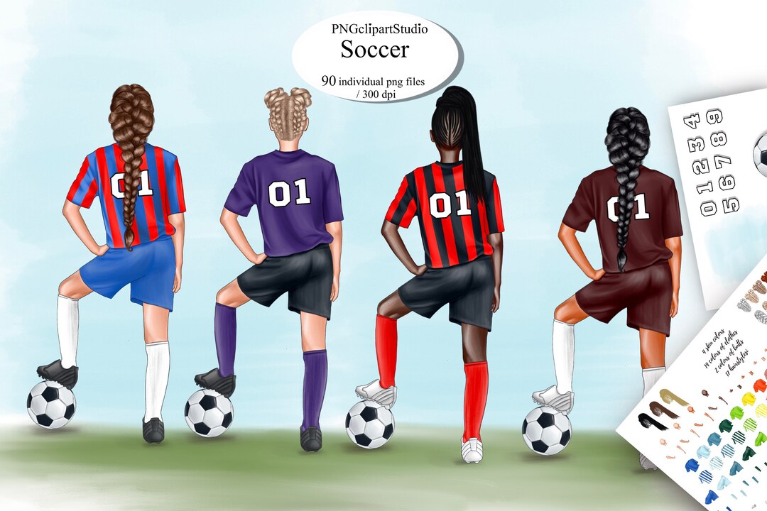 Soccer Clipart, Football Clip Art, DIY Clipart - Etsy