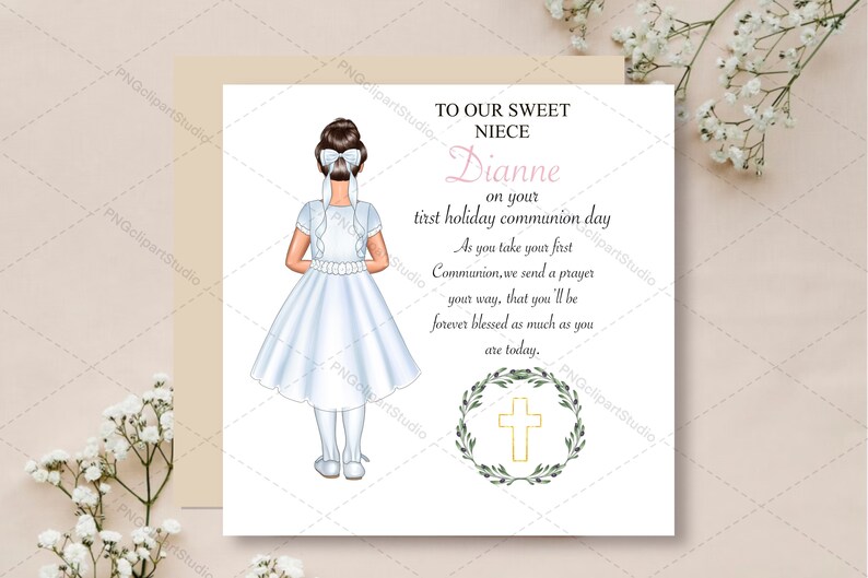 First Communion Clipart, First Communion Gift, First Communion Portrait ...