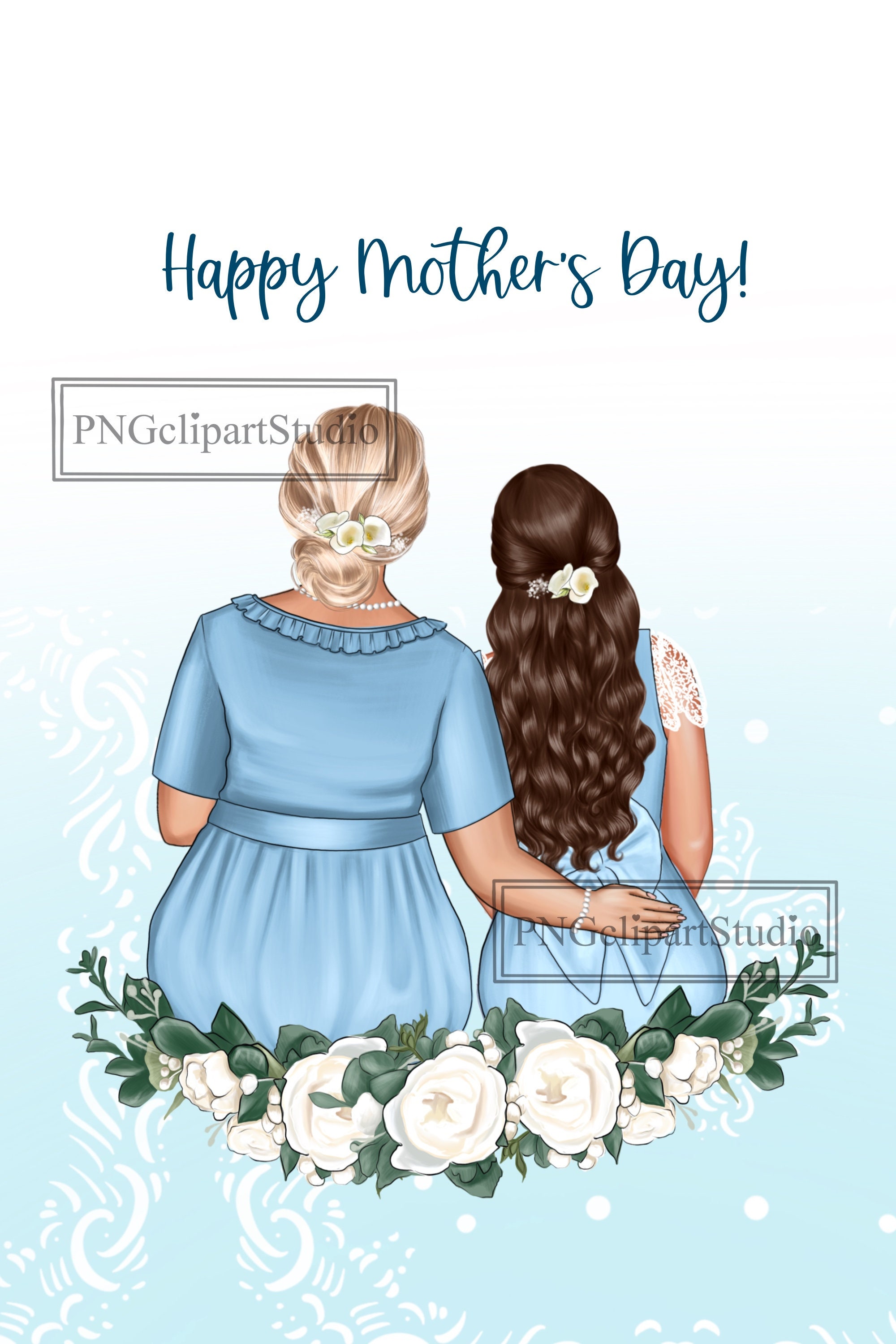 Mother and Daughter Clipart , Mother and Daughter Clipart: "grandma ...