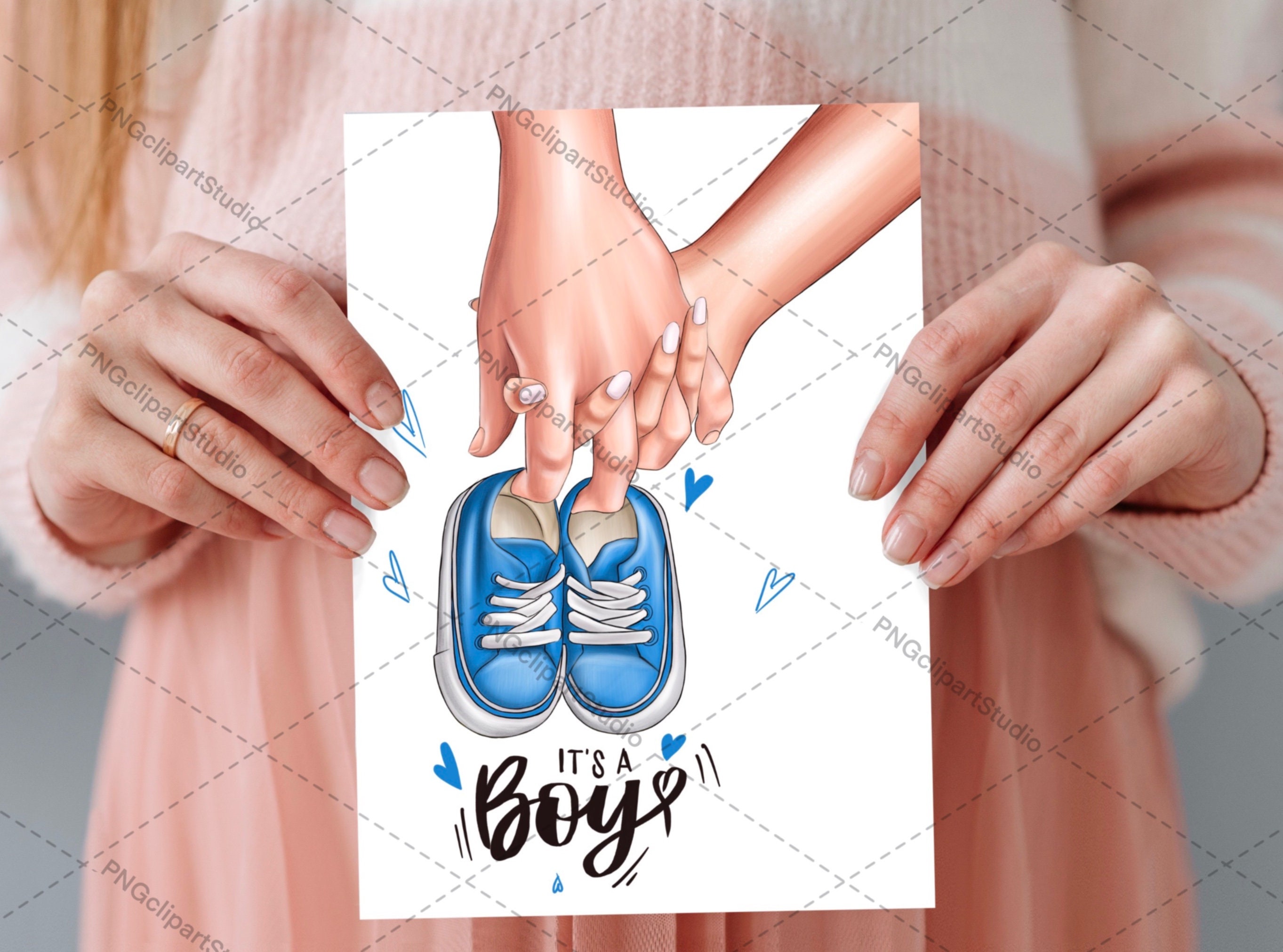 Clipart Future Parents Clipart Family It's a Boy - Etsy