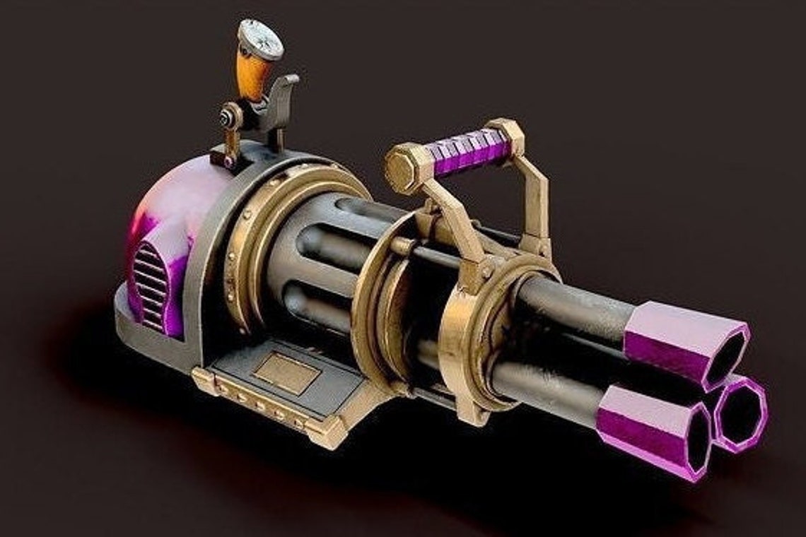 Unleash the Chaos: 3D Printable Jinx Pow-pow Minigun From - Etsy