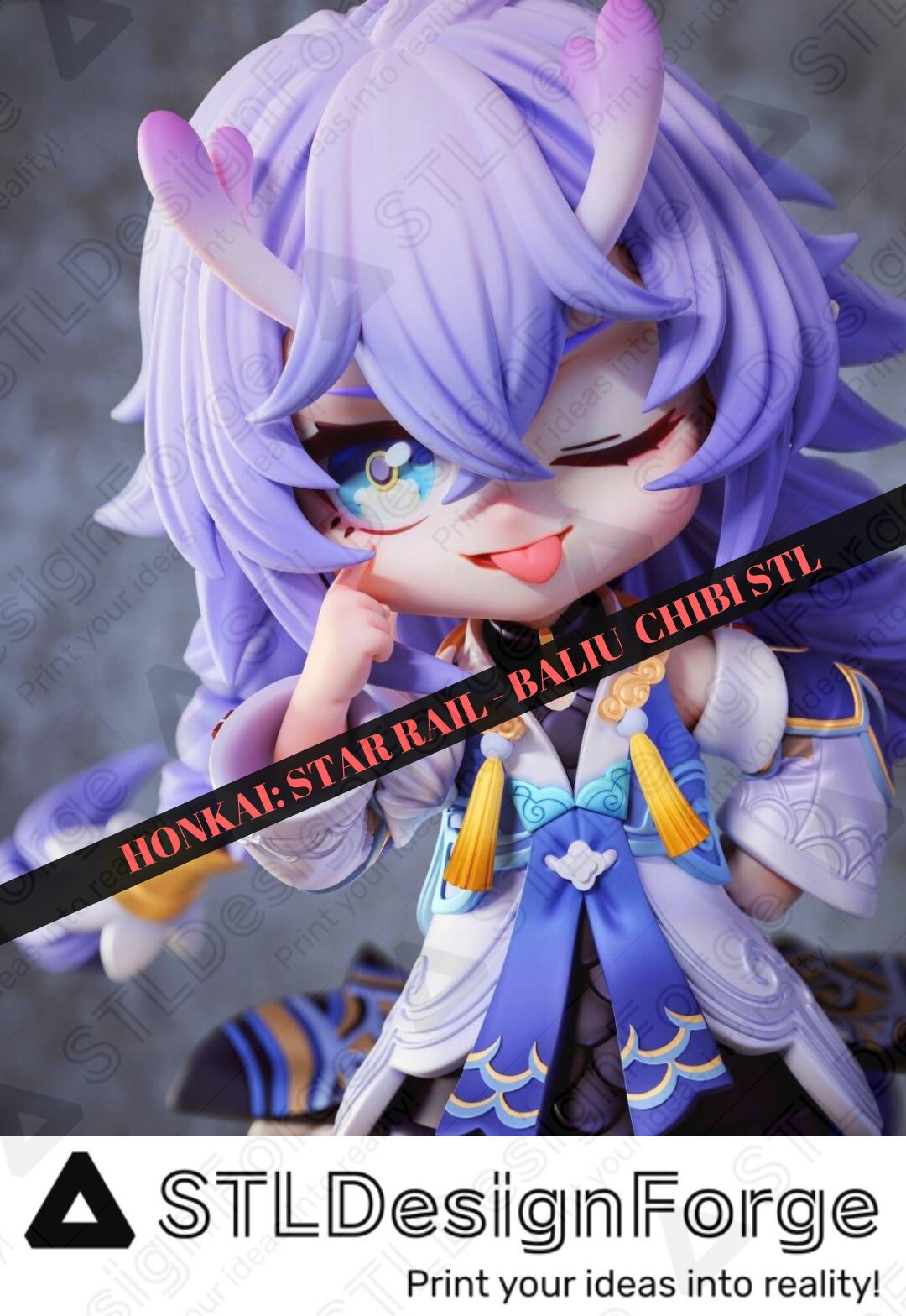 Baliu Chibi Version Model STL Files Honkai: Star Rail Stl Files Anime ...
