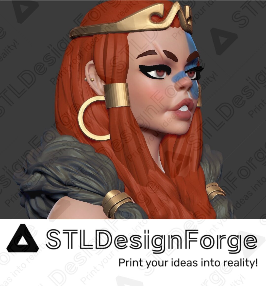 Barbarian Girl Nsfw Stl File Cute Girl Nsfw Stl Anime Girl 3d Model