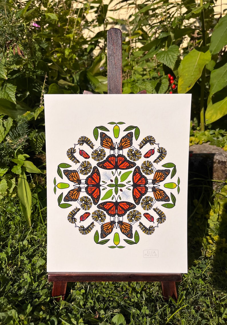 Monarch Butterfly Art Print - Etsy