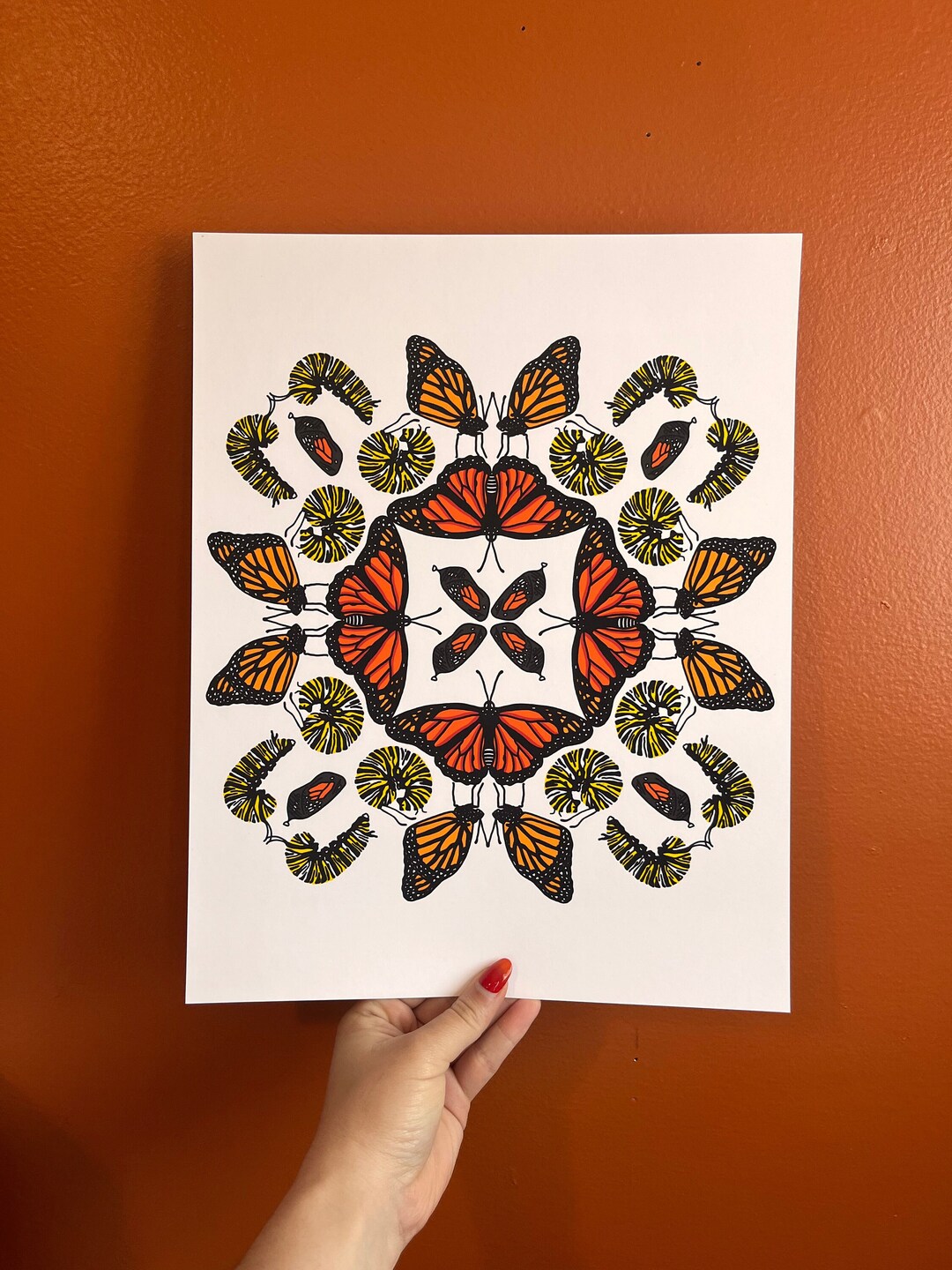 Monarch Butterfly Art Print - Etsy