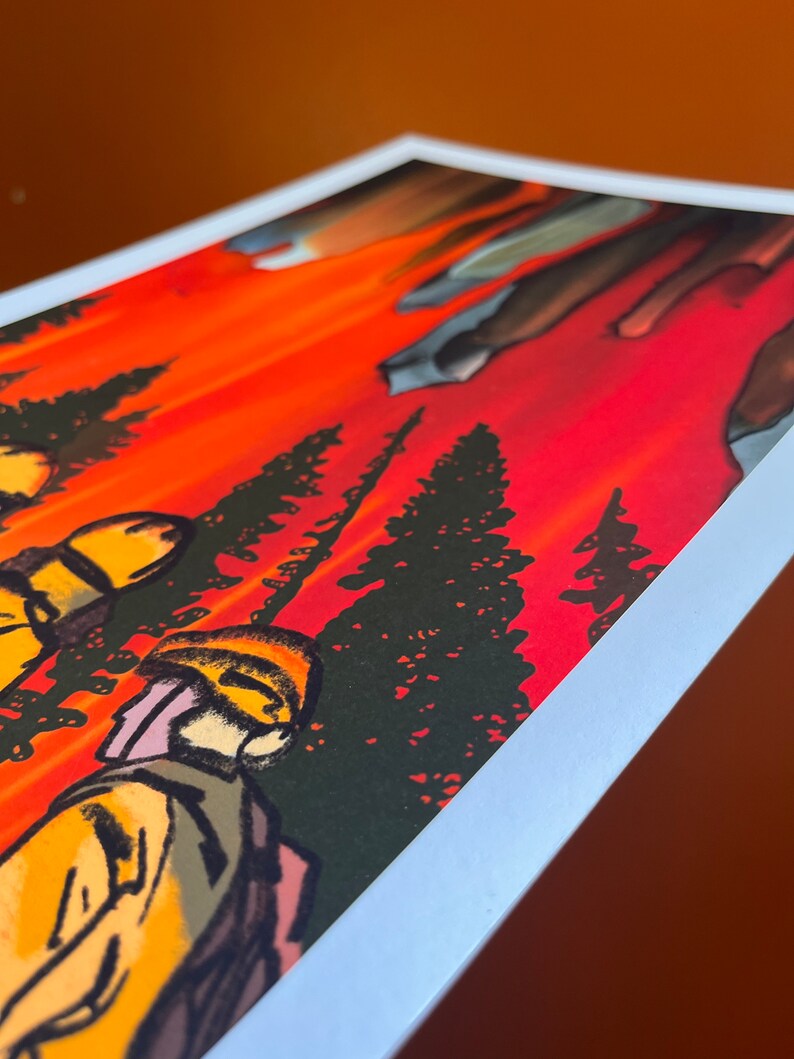 Fire Art Print - Etsy