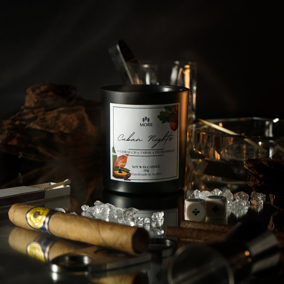 MORII Cuban Nights Handmade Scented Candle Made of Soy Wax With ...