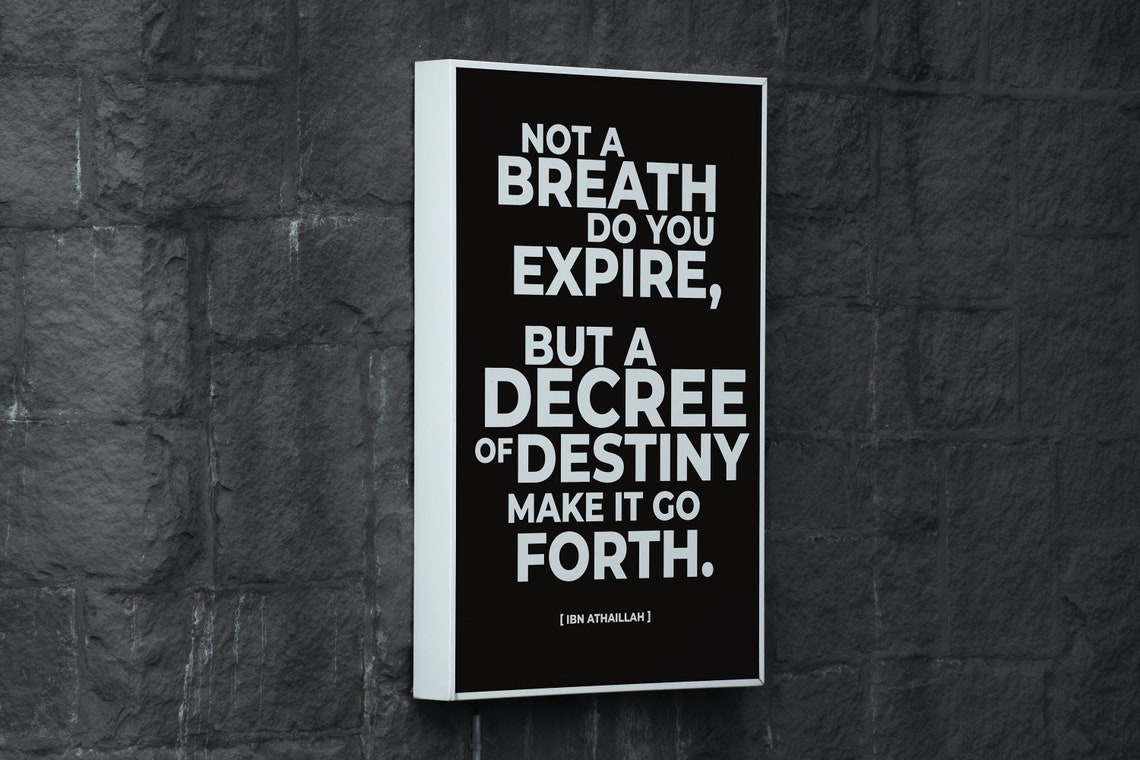 Inspiring Quotes Poster - Decree of Destiny - Etsy