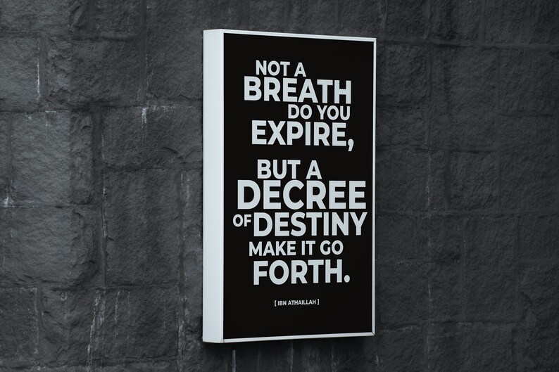 Inspiring Quotes Poster - Decree of Destiny - Etsy