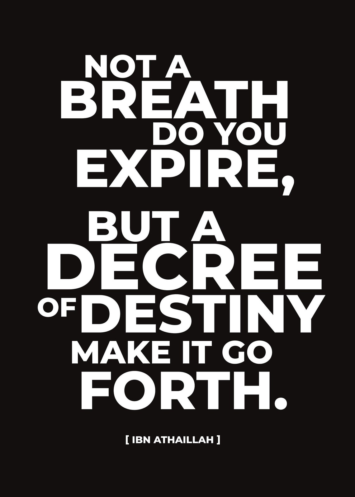 Inspiring Quotes Poster - Decree of Destiny - Etsy