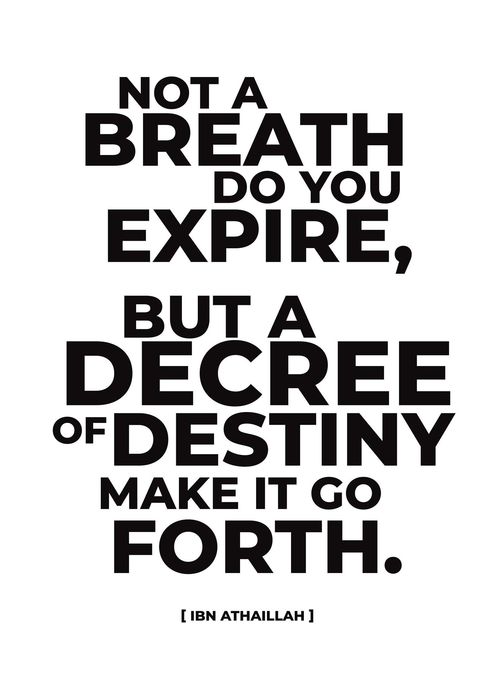 Inspiring Quotes Poster - Decree of Destiny - Etsy