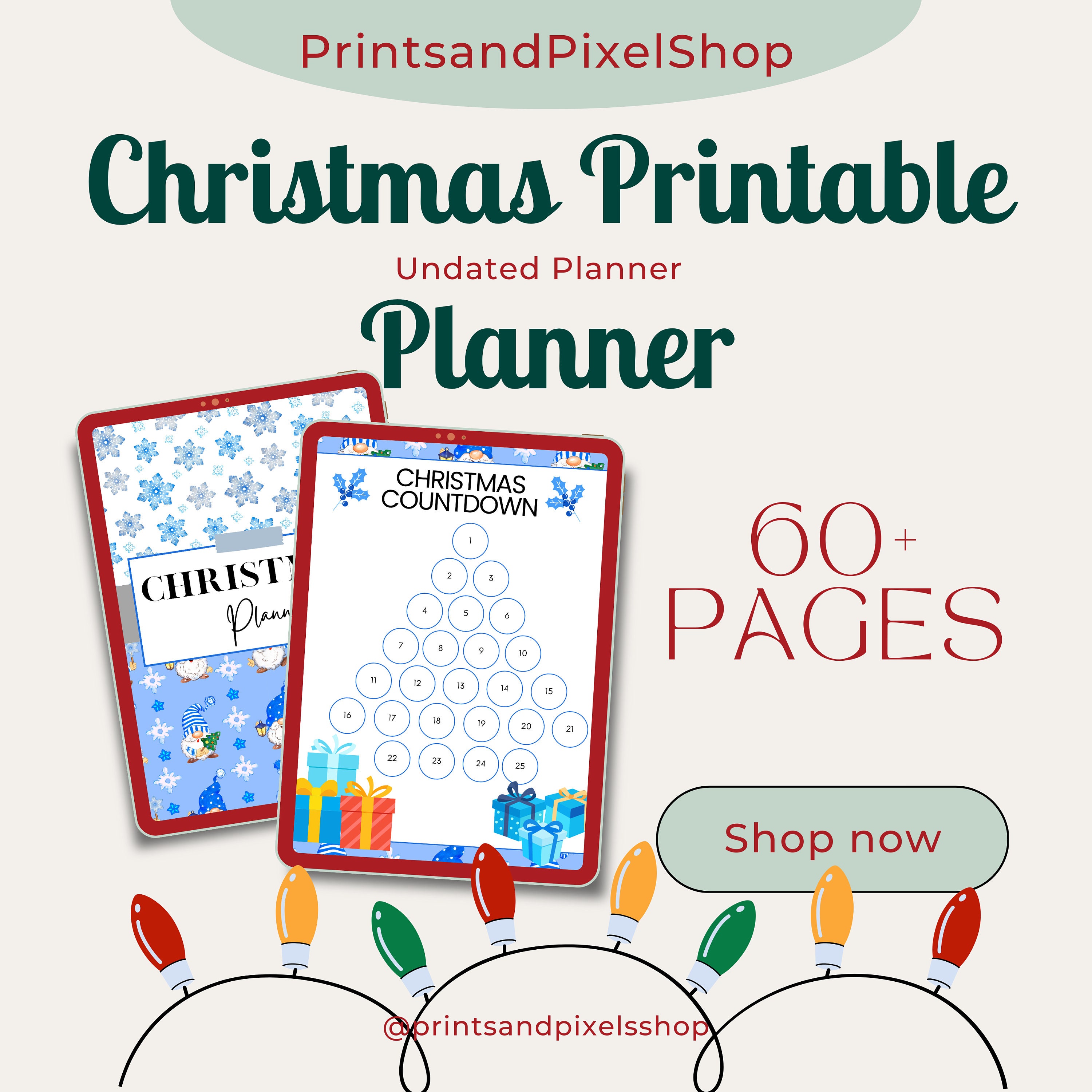 Christmas Planner Printable Printable Christmas Planner - Etsy