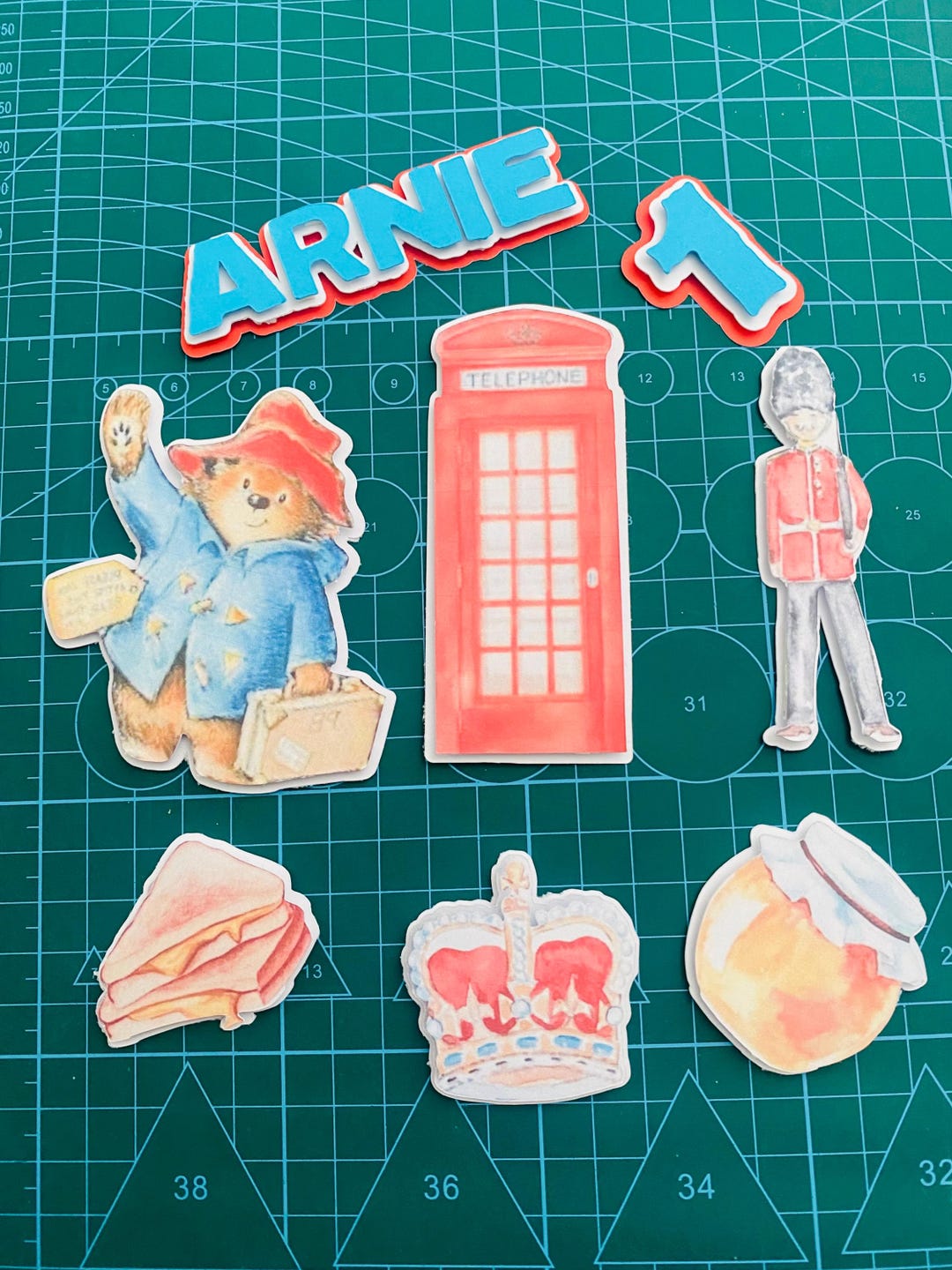 Paddington Bear Cake Topper, Girls Cake Topper, Led Cake Topper, Pink ...