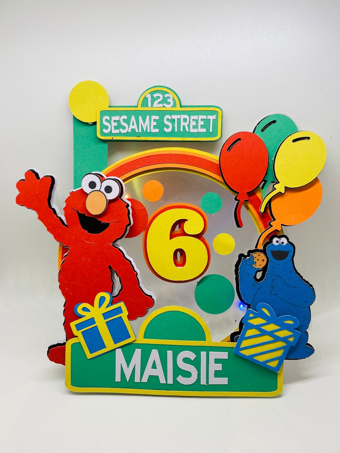 Sesame Street Cake Topper / Personalised Topper Age and Name/ Custom ...