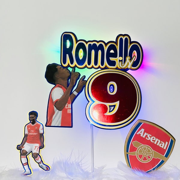 Arsenal Cake Topper - Etsy UK
