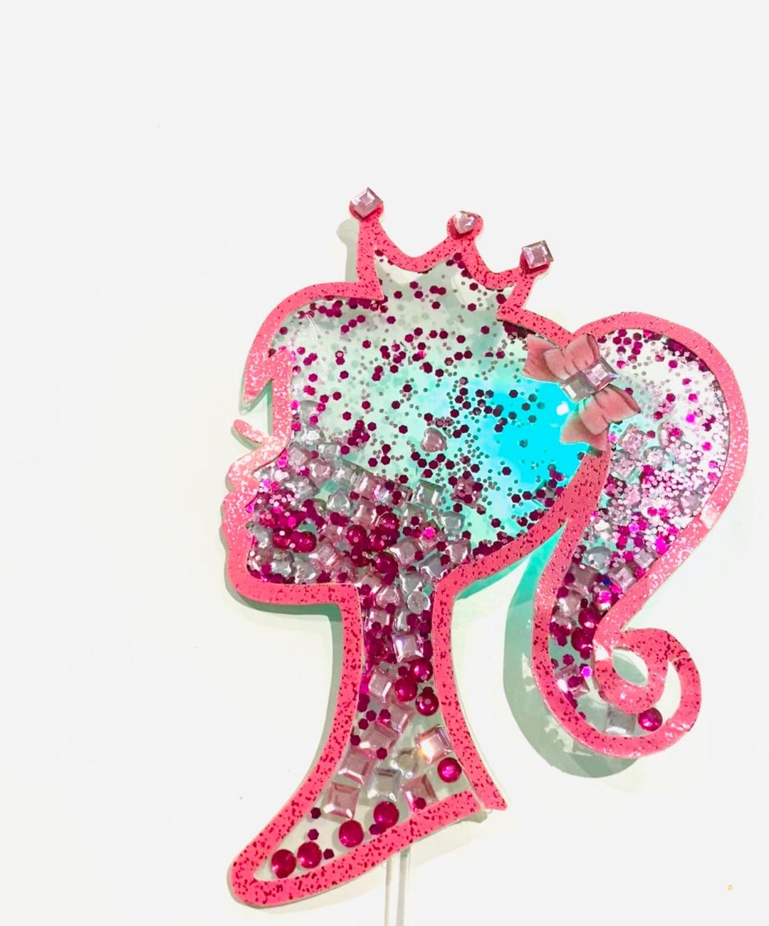 Barbie Cake Topper / Pink Cake Topper / Custom Cake Topper / Bear Cake ...