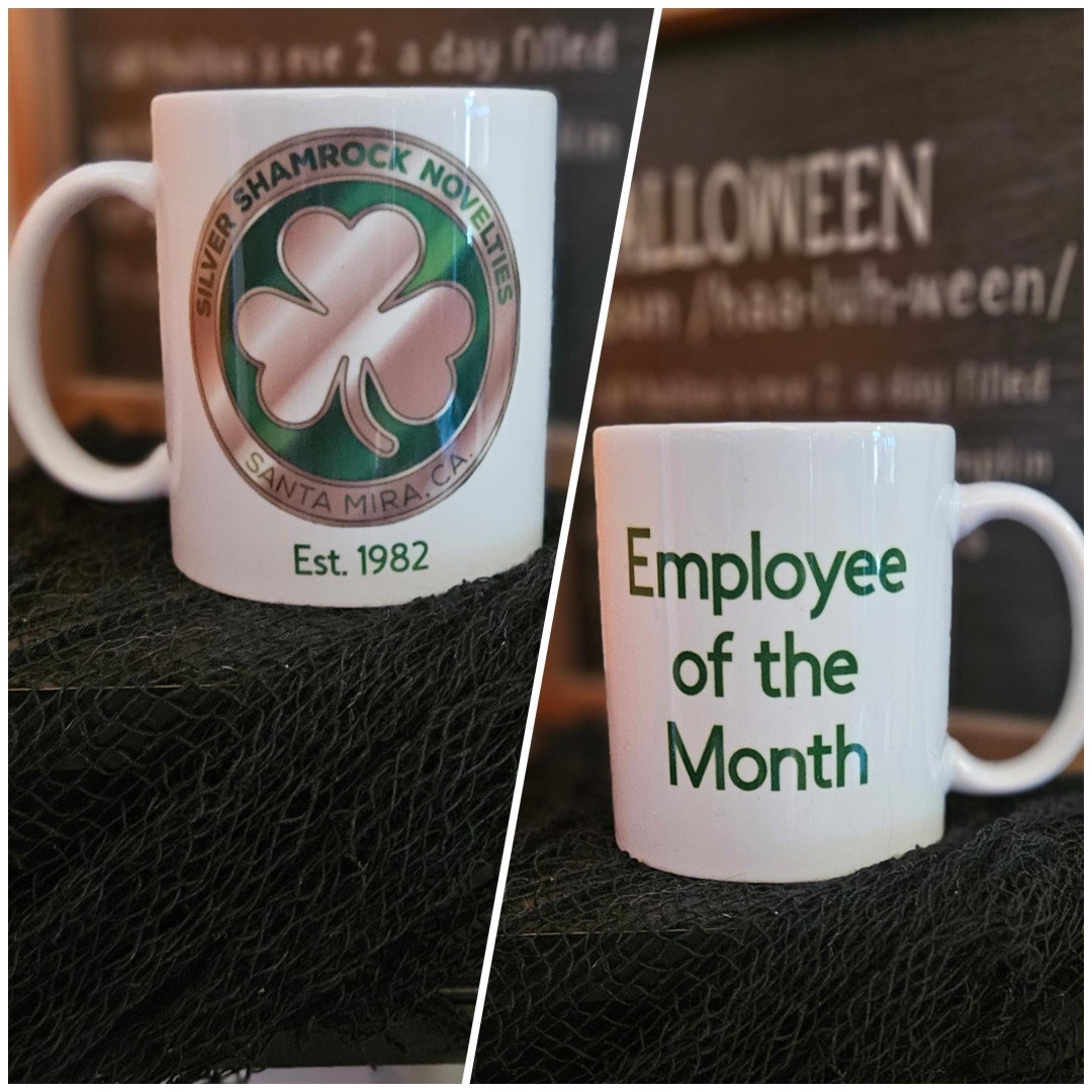 Silver Shamrock Novelties Employee of the Month Mug - Etsy
