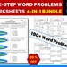 One Step Word Problems All Operations Worksheets Addition, Subtraction ...