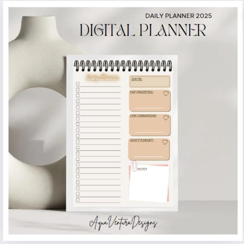 Digital To-do List | Simple Planning and Task Tracker | Undated With ...
