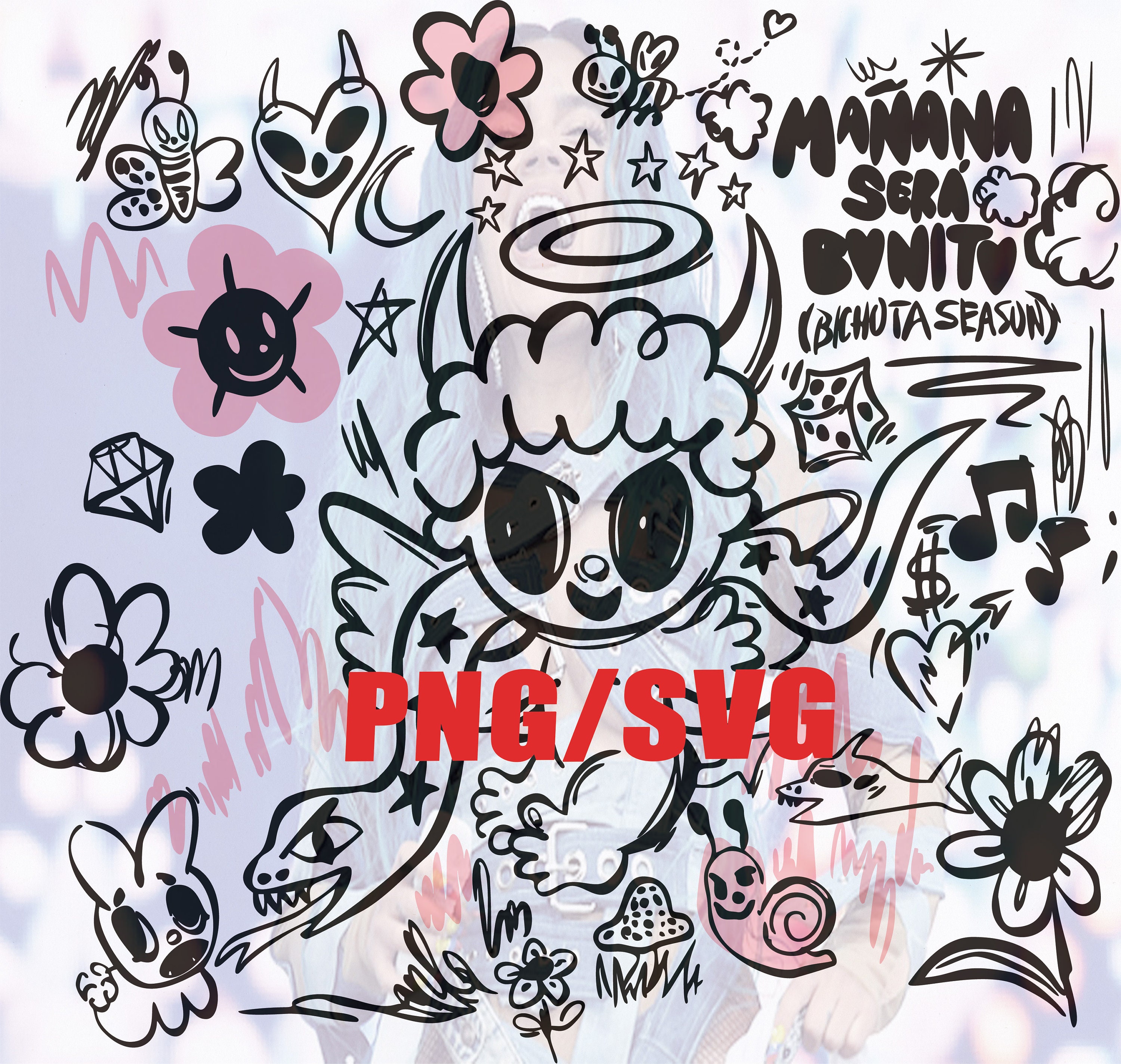 Karol G New Album bichota season devil Angel PNG SVG - Etsy México
