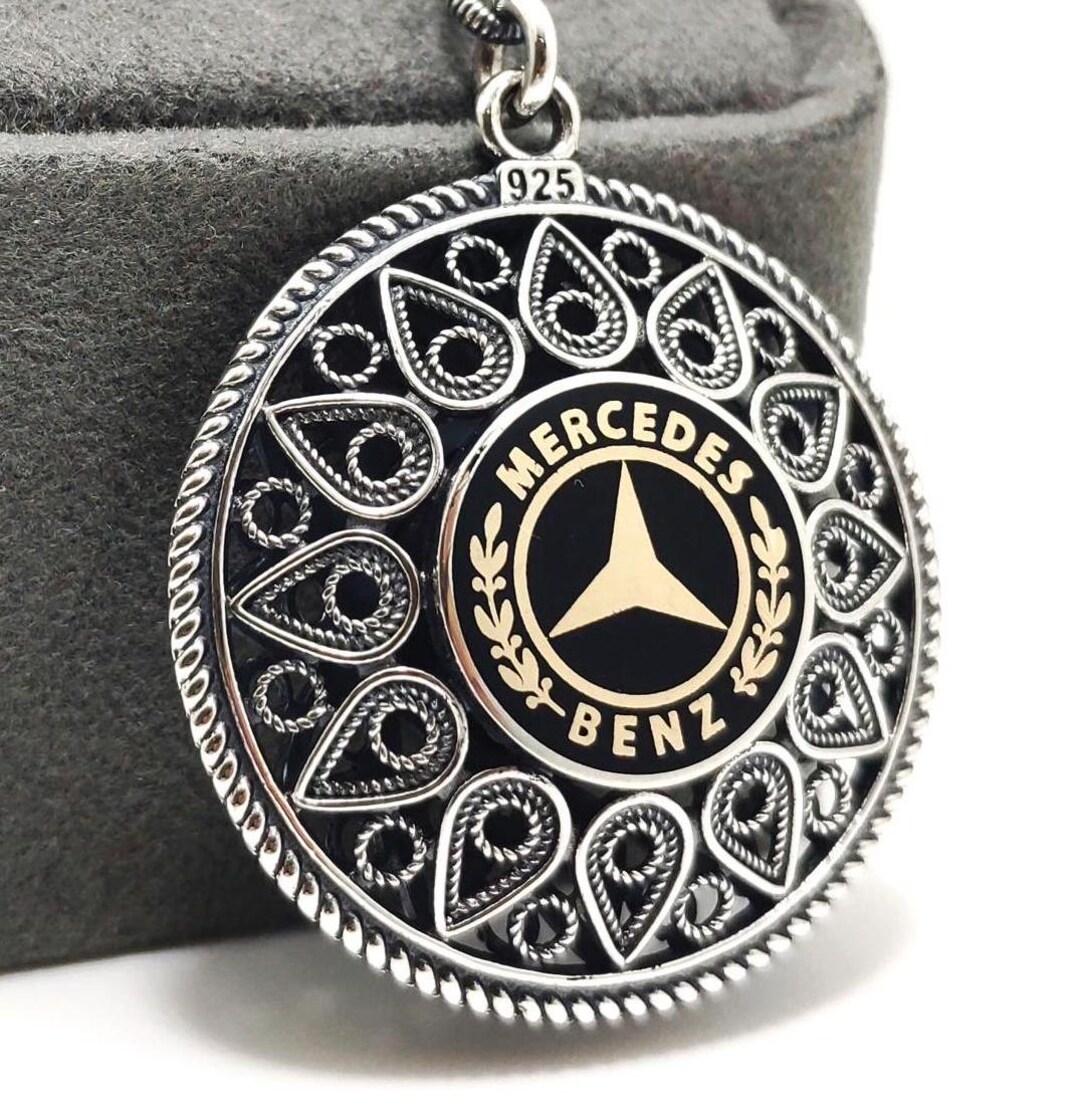 Birthday Gift Mercedes-benz, AMG Luxury Silver Keychain, Perfect and ...